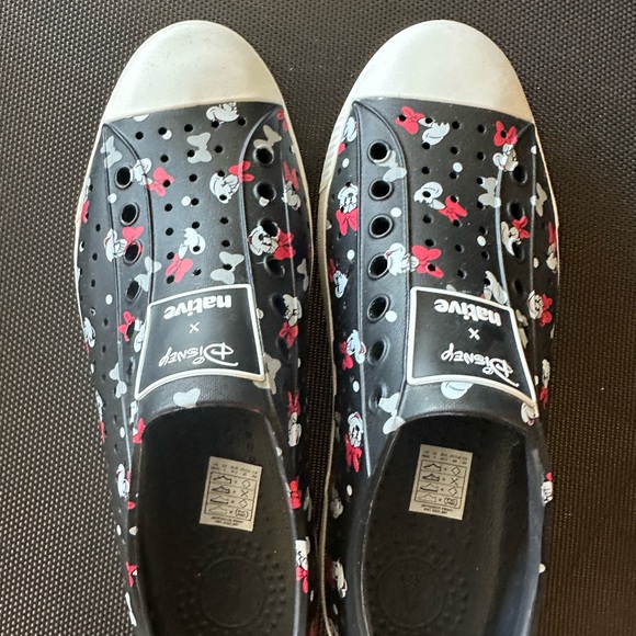 Native Shoes | Shoes | Native Shoes Black And White Flats With Red ...